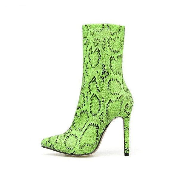 Bottines Python Vert | Serpent Shop